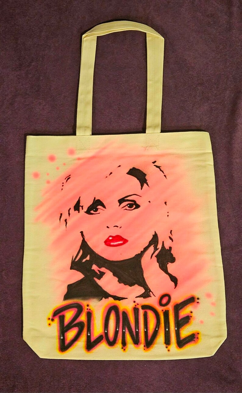 Airbrushed Debbie Harry "blondie" Custom Tote Bag - Etsy