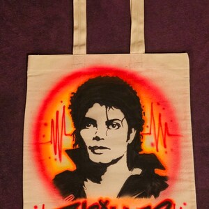Airbrushed Michael Jackson "thriller" Custom Tote Bag - Etsy