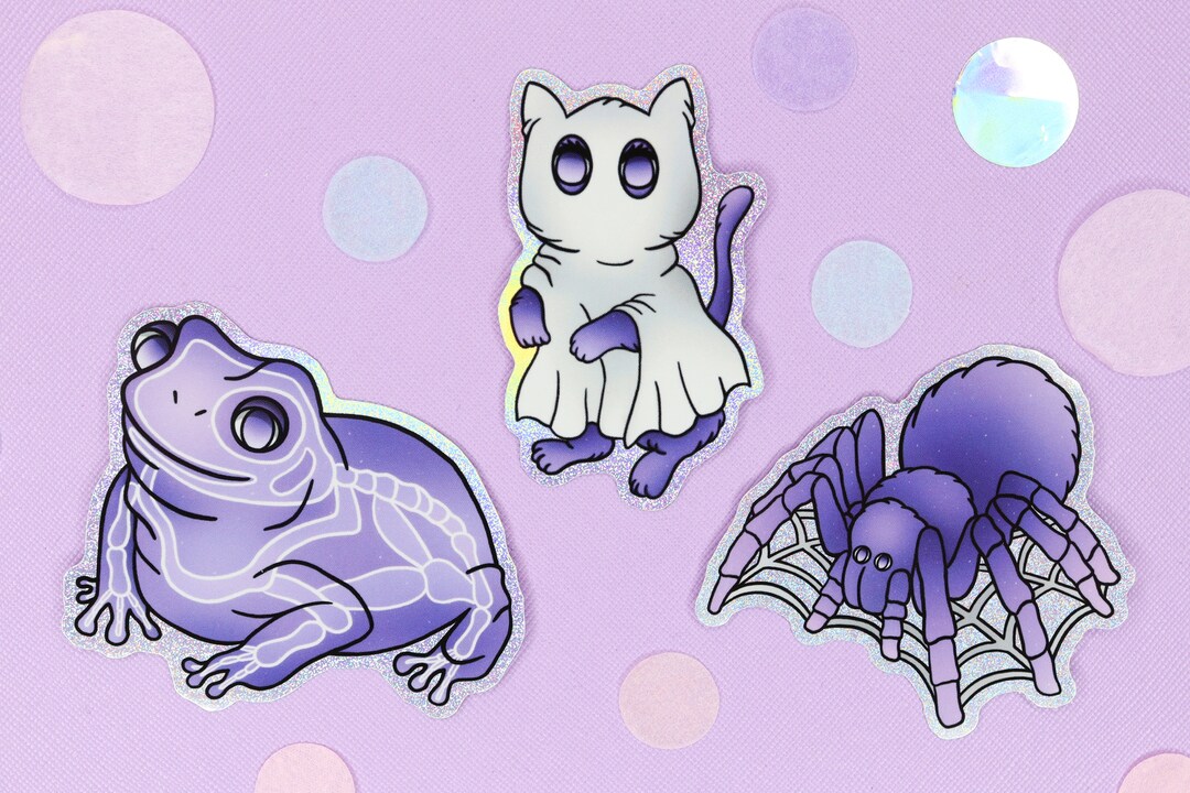 Spooky Animals Sticker Pack | Holographic Stickers | Weatherproof ...