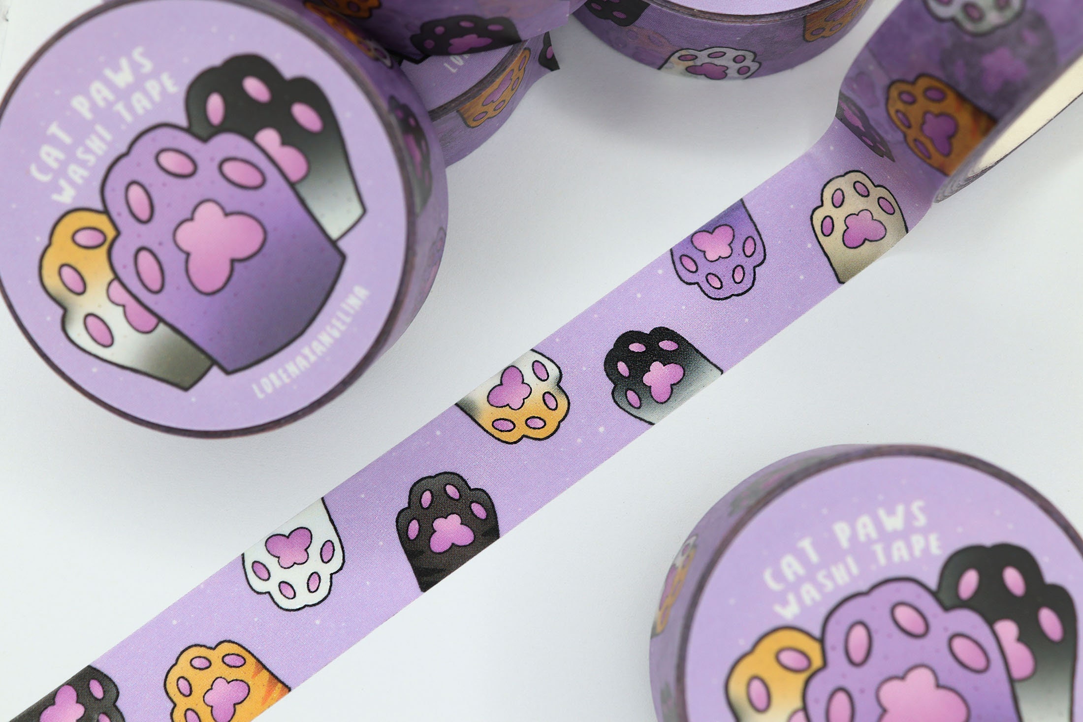 Cat Paws Washi Tape | Cute Paws Washi | Stationery | Kawaii Washi ...