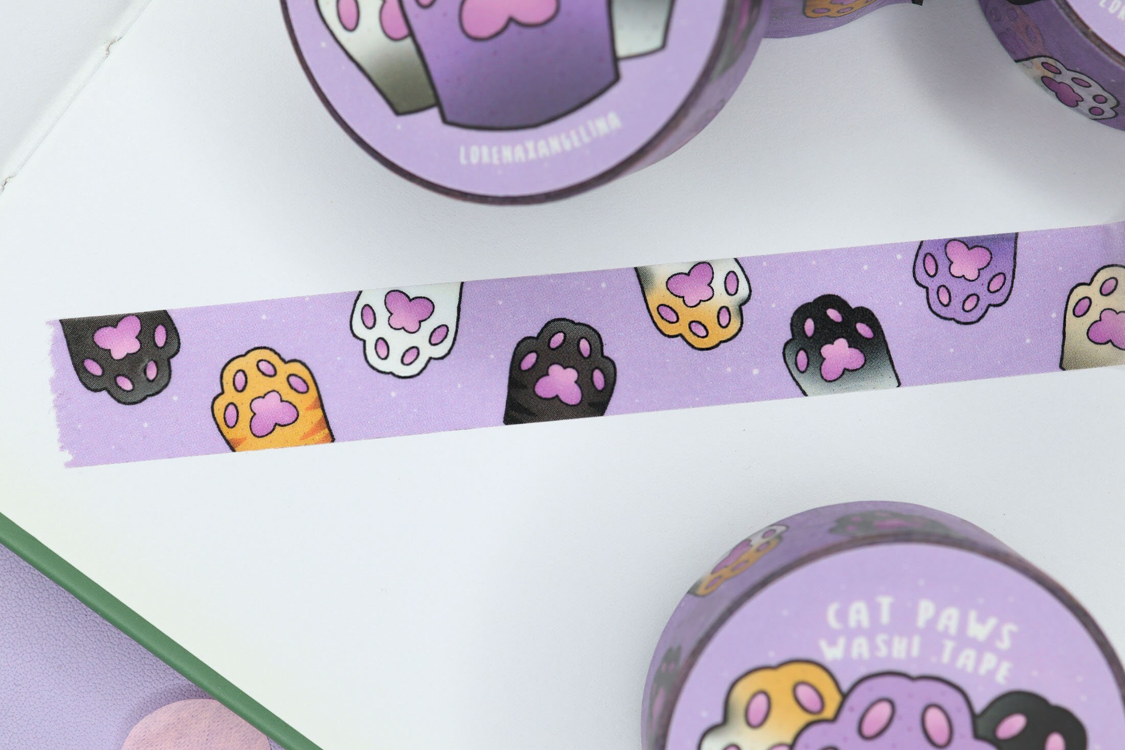 Cat Paws Washi Tape | Cute Paws Washi | Stationery | Kawaii Washi ...
