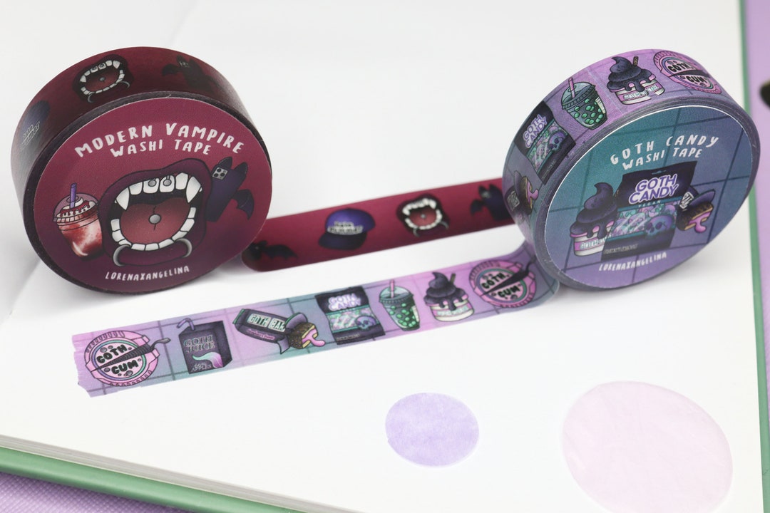 Goth Washi Tapes | Vampire Washi | Candy Washi | Halloween Washi Tape ...
