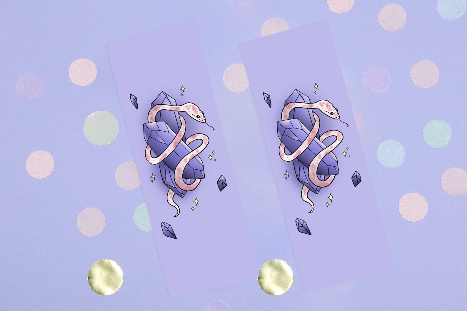 Crystal Snake Bookmark With Tassel Cute Witchy Purple Pastel - Etsy