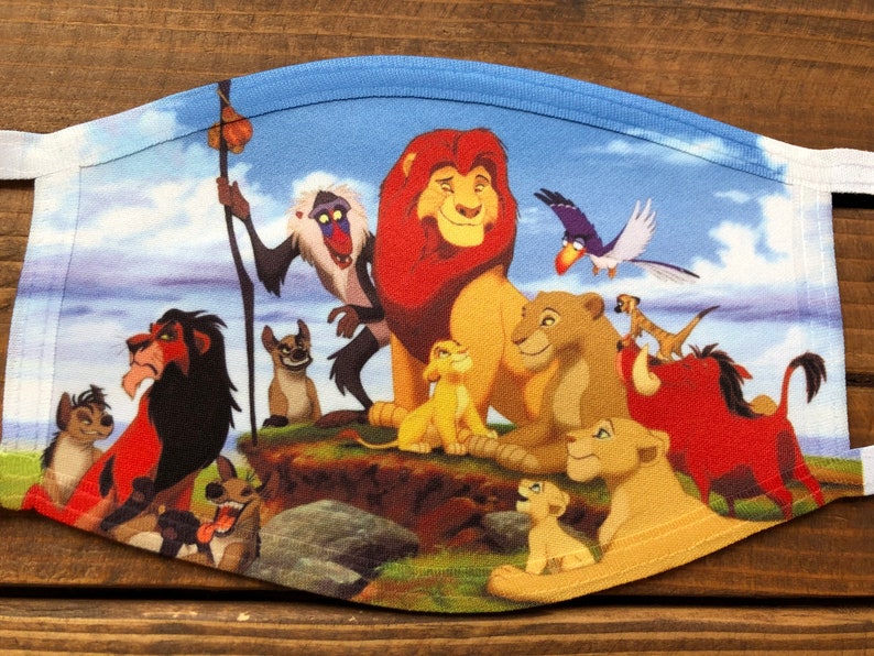 Lion king face mask. Simba Timon Pumba face mask. Kids or | Etsy
