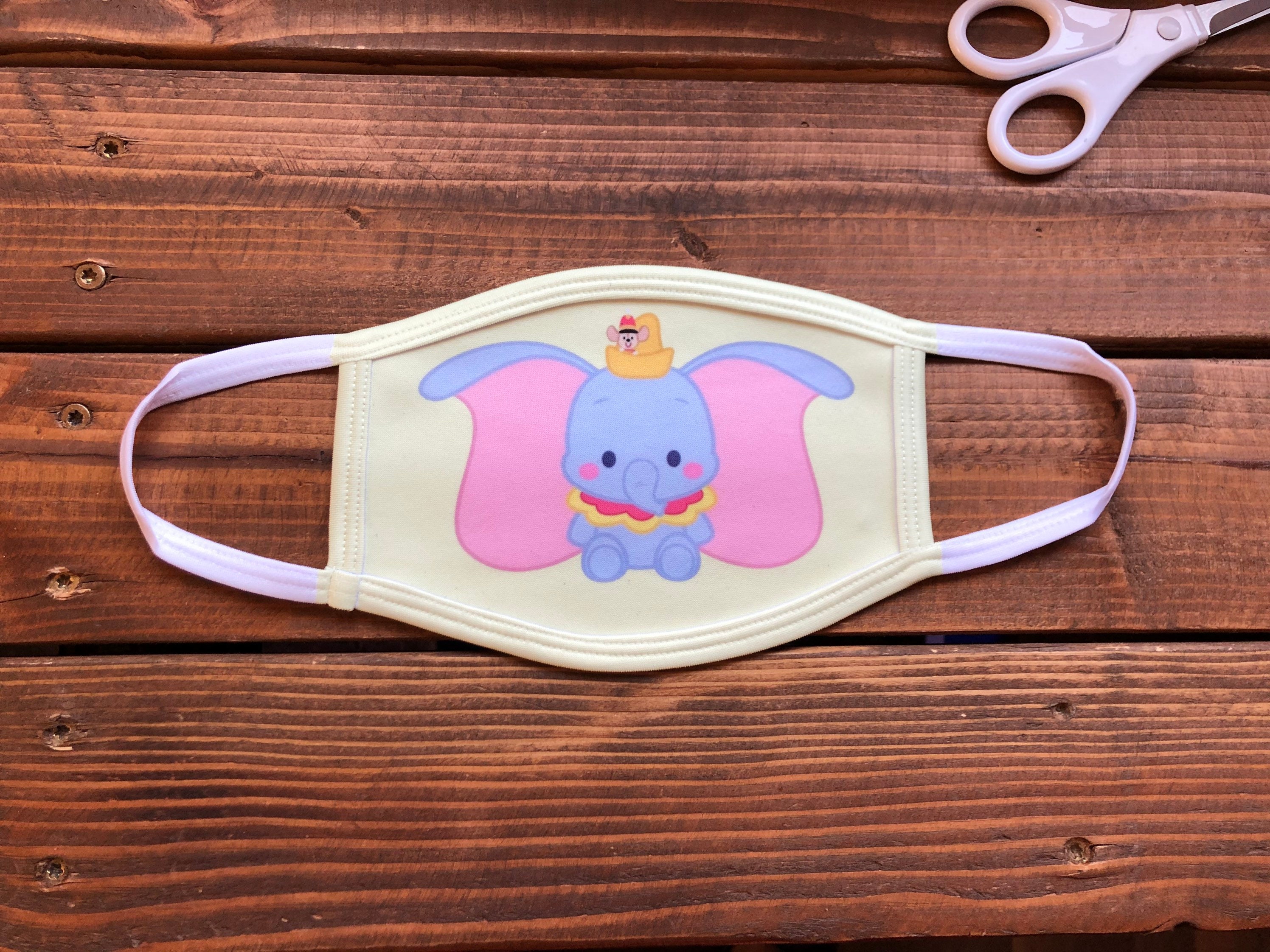 Dumbo face mask. Disney dumbo kids mask. Adult mask. Reusable | Etsy