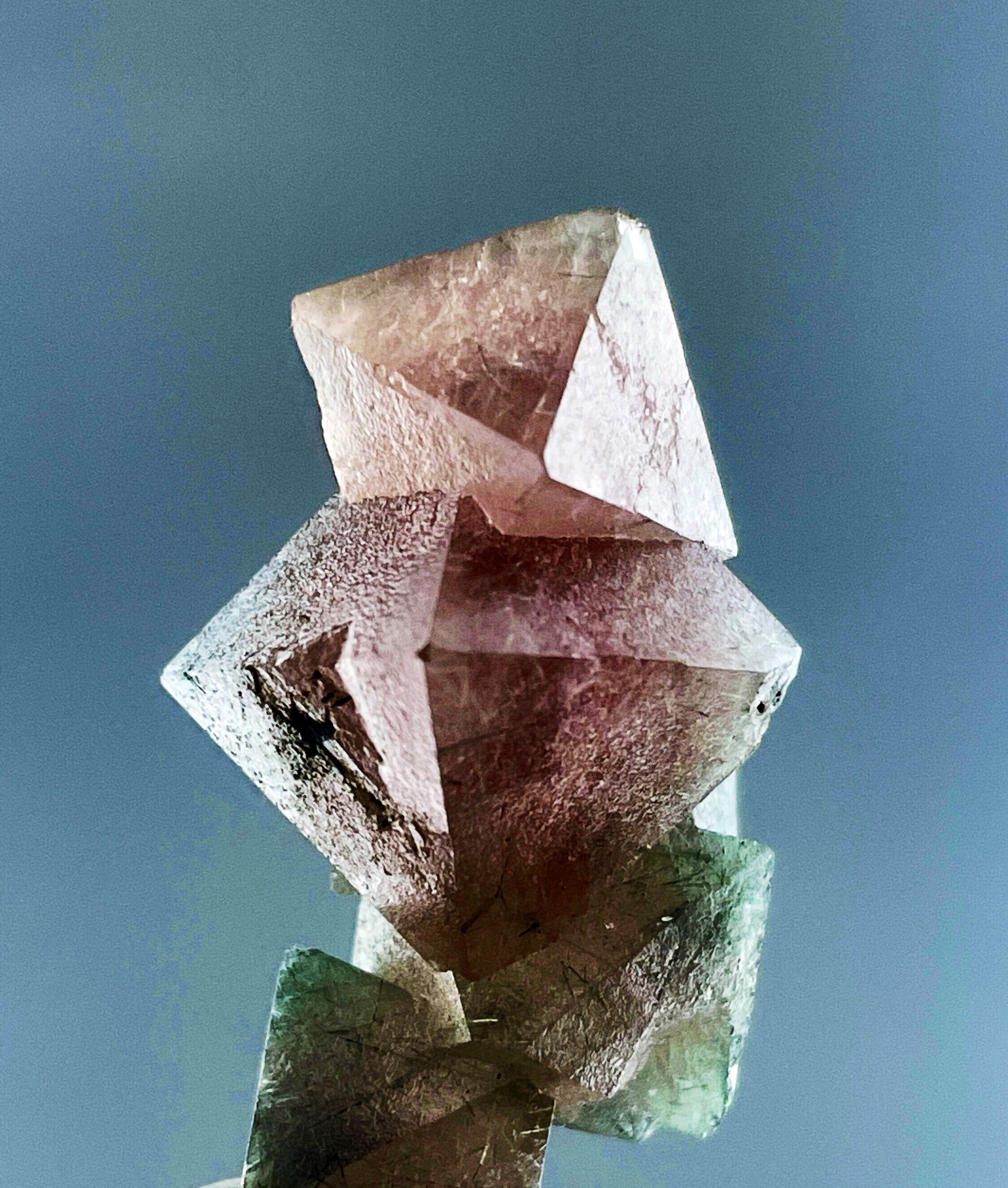 Fluorite Watermelon PINK Fluorite Octahedron Group Inner - Etsy