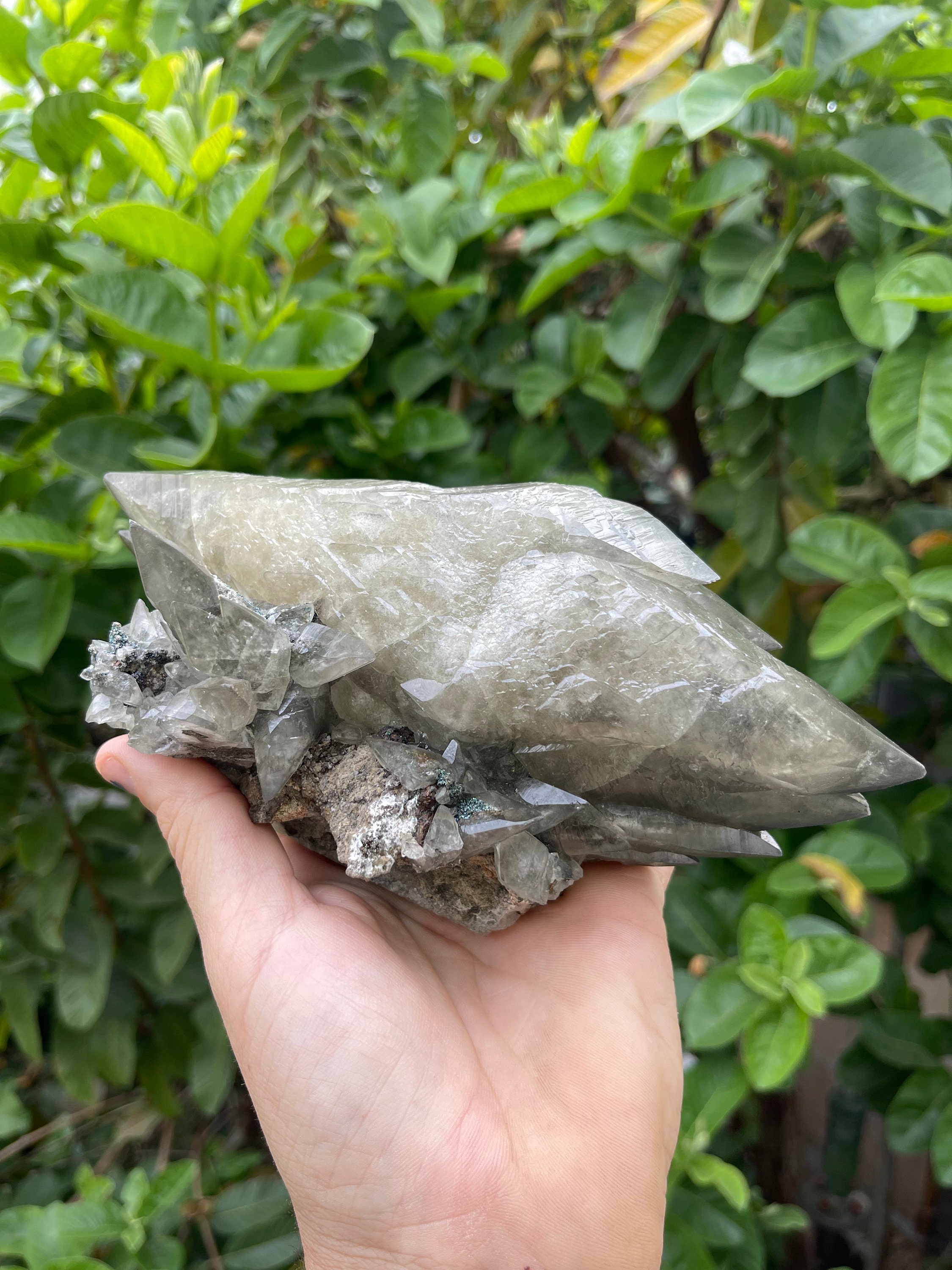 Epic Double Terminated Brushy Creek Calcite With Chalcopyrite and ...