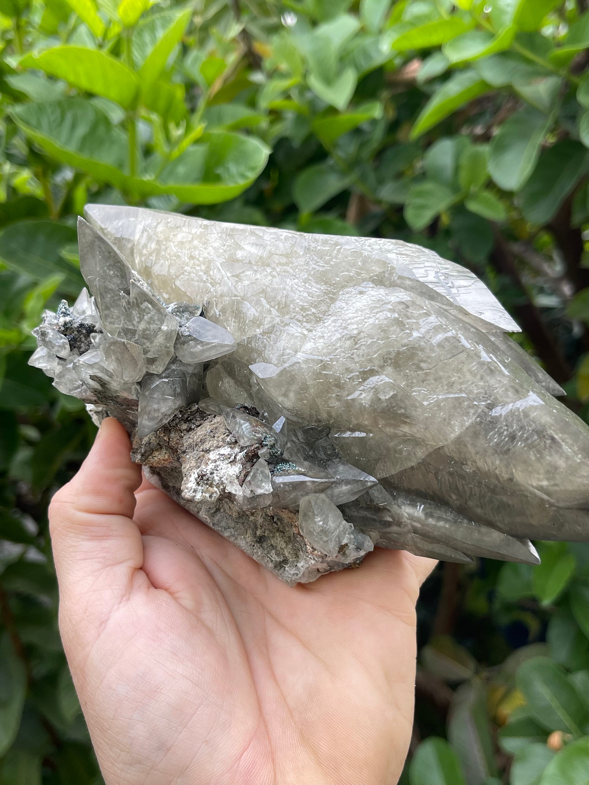 Epic Double Terminated Brushy Creek Calcite With Chalcopyrite and ...