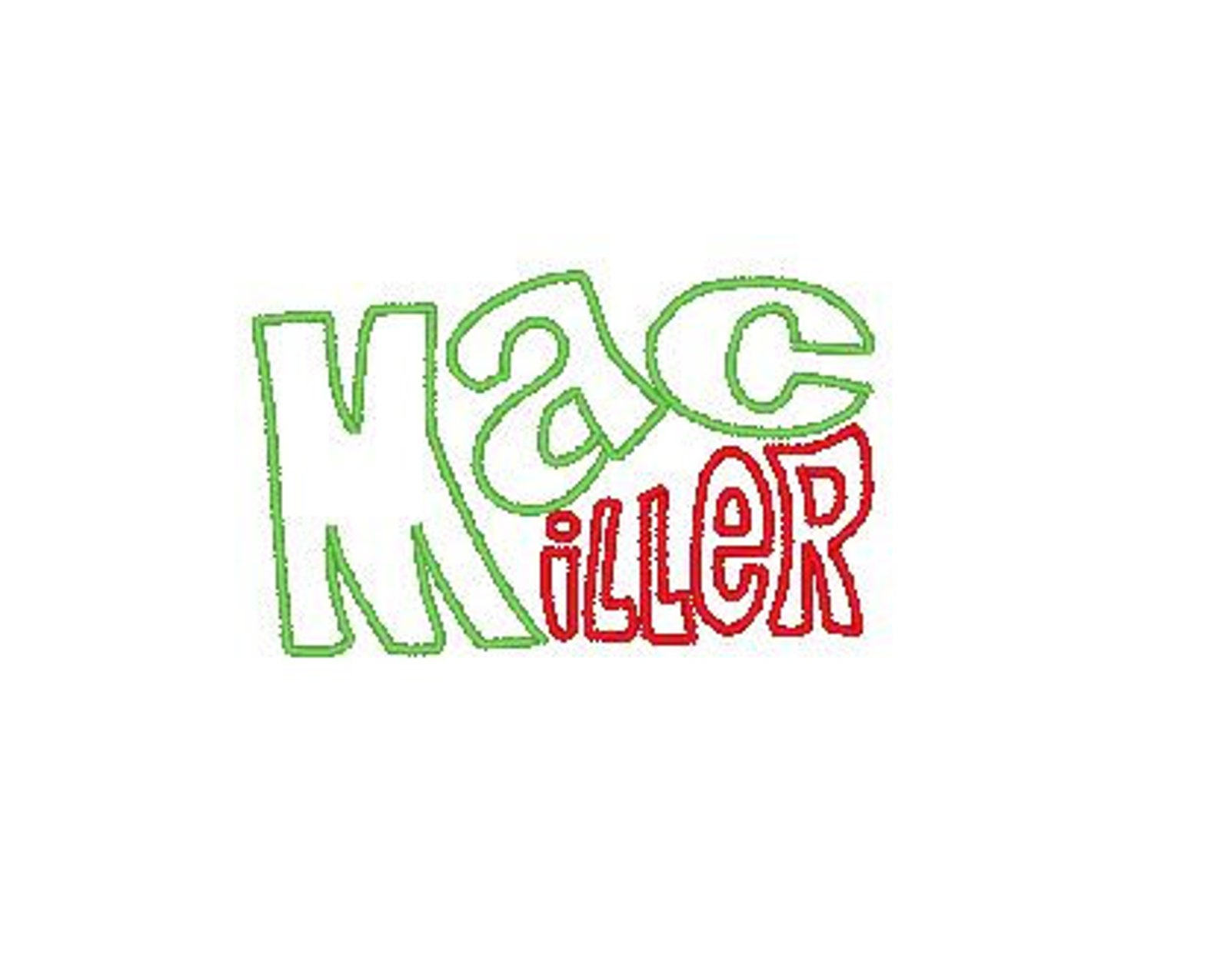 Mac Miller Logo Embroidery Design File | Etsy