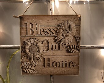 Bless Home Sign - Etsy