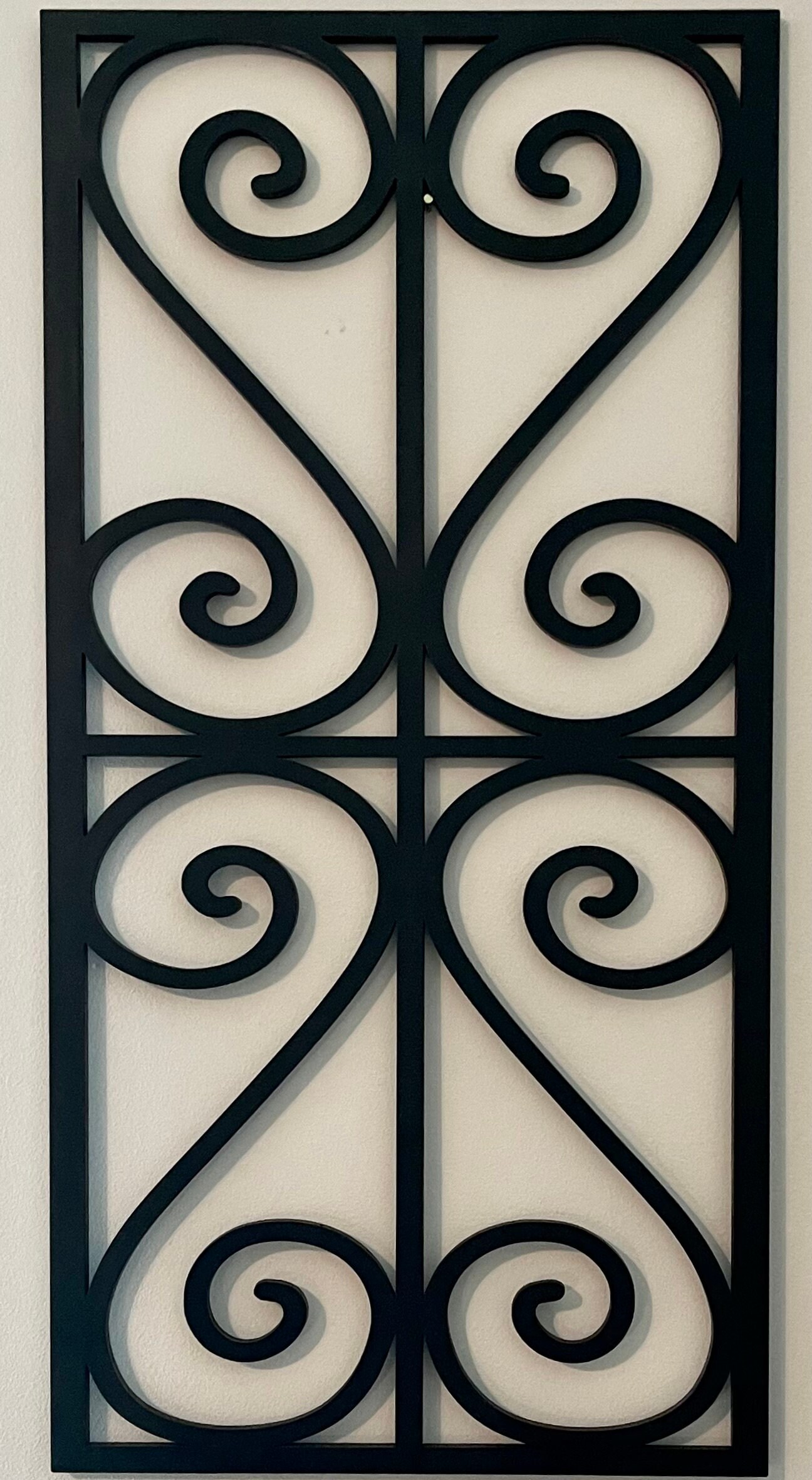 Faux Wrought Iron Wall Panel, Shutter, Laser Cut - Etsy