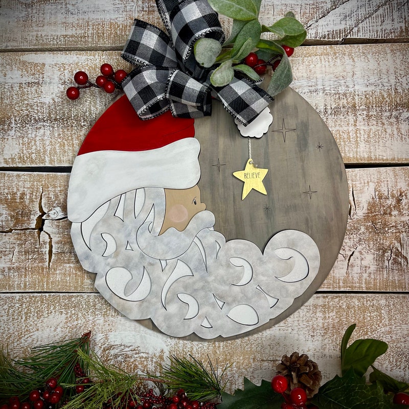Santa Claus Moon - Etsy