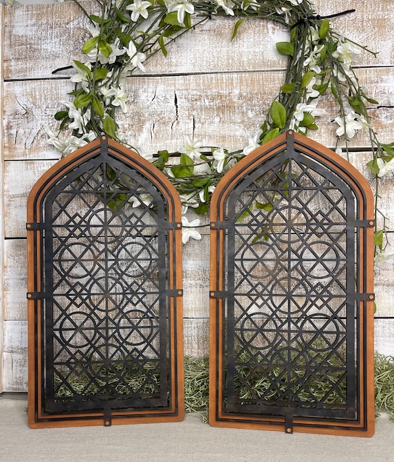 Faux Metal Window Decor Metal Window Art Etsy UK