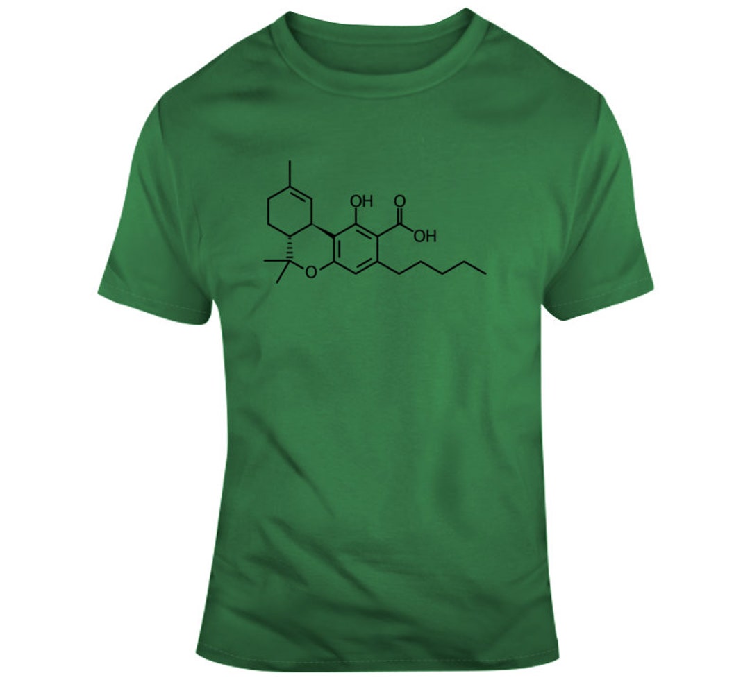 Thc Chemical Structure on Irish Green T Shirt - Etsy