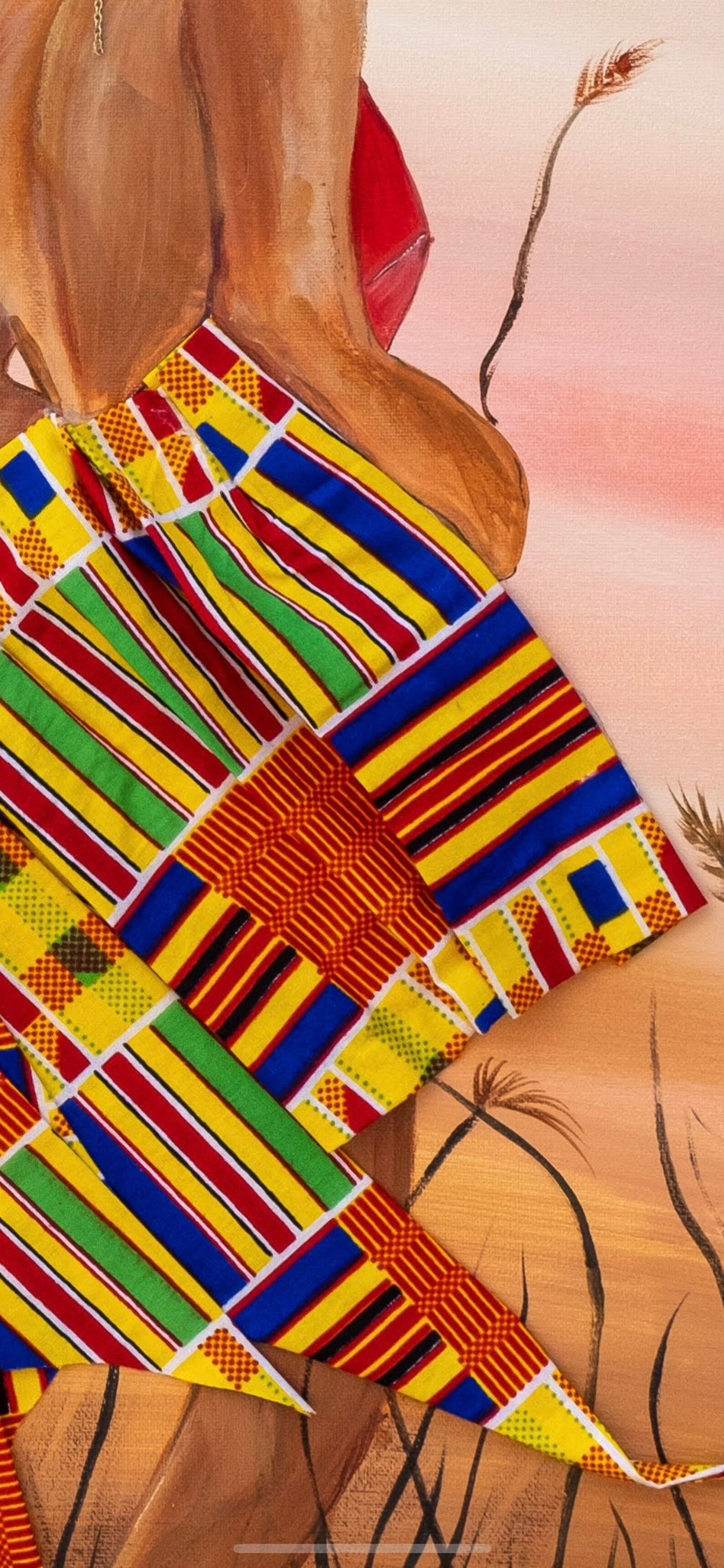 Original Abstract African American Painting, Sunset Prints, Woman in ...