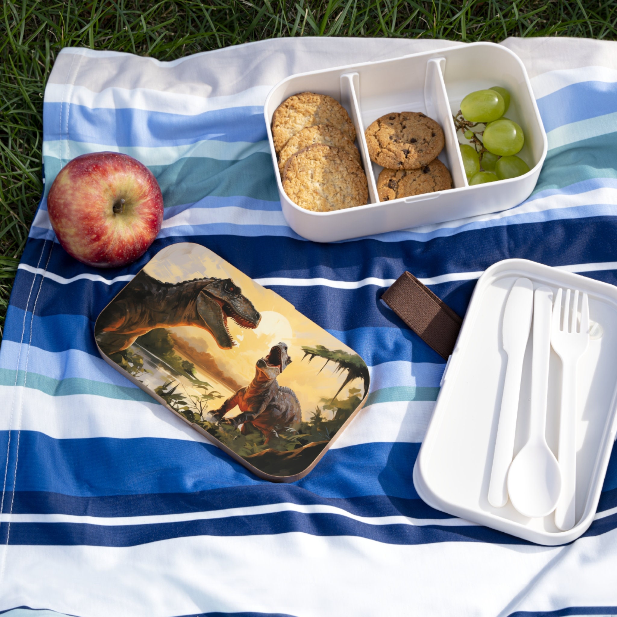 T-rex Adventure Bento Lunch Box Roar Into Prehistoric Fun School Lunch ...