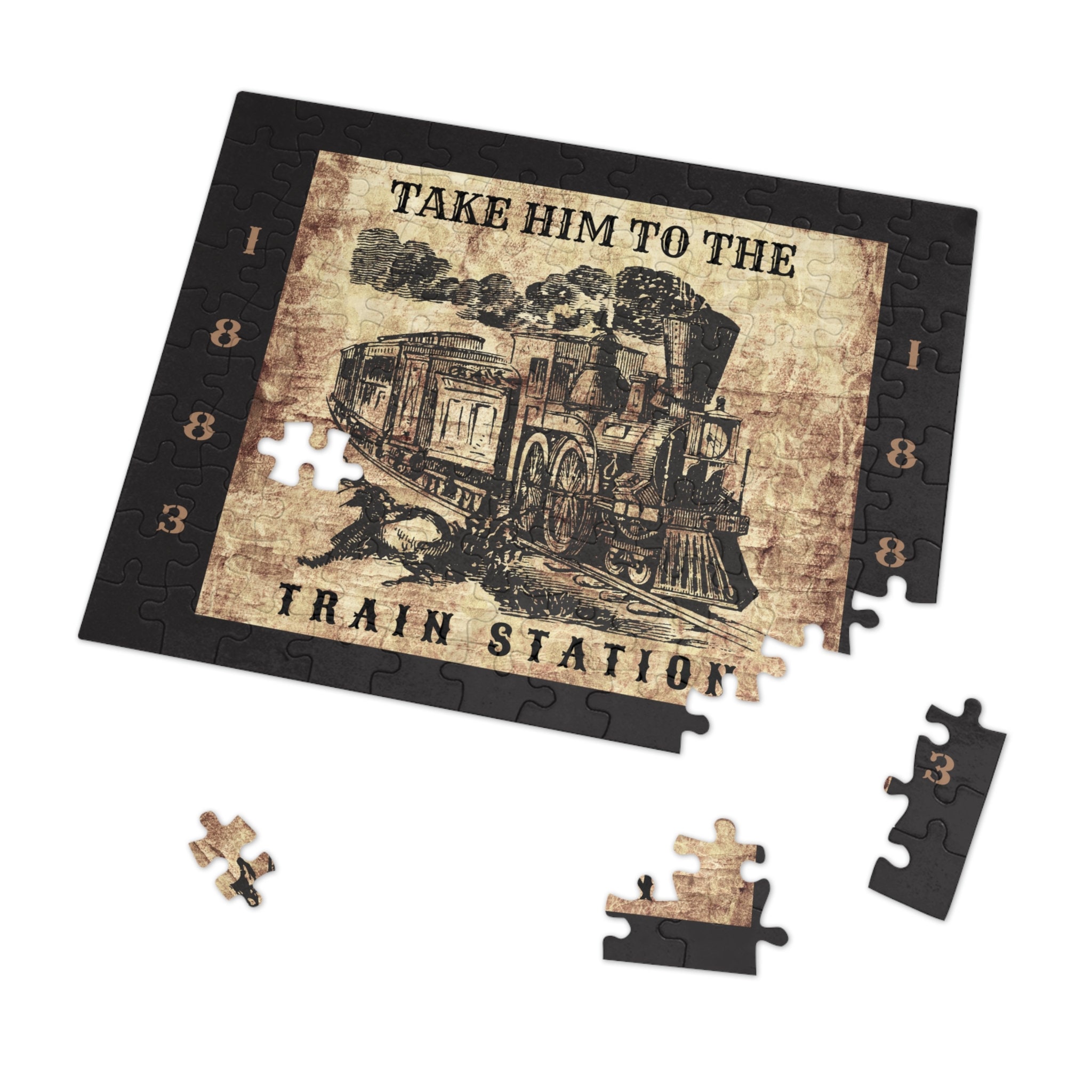 Take Him to the Train Station Jigsaw Puzzle Kids Jigsaw Puzzle Adult ...