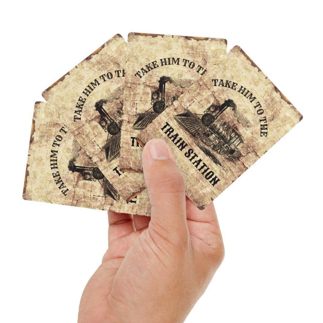 Take Him to the Train Station Poker Cards Inspired by the - Etsy
