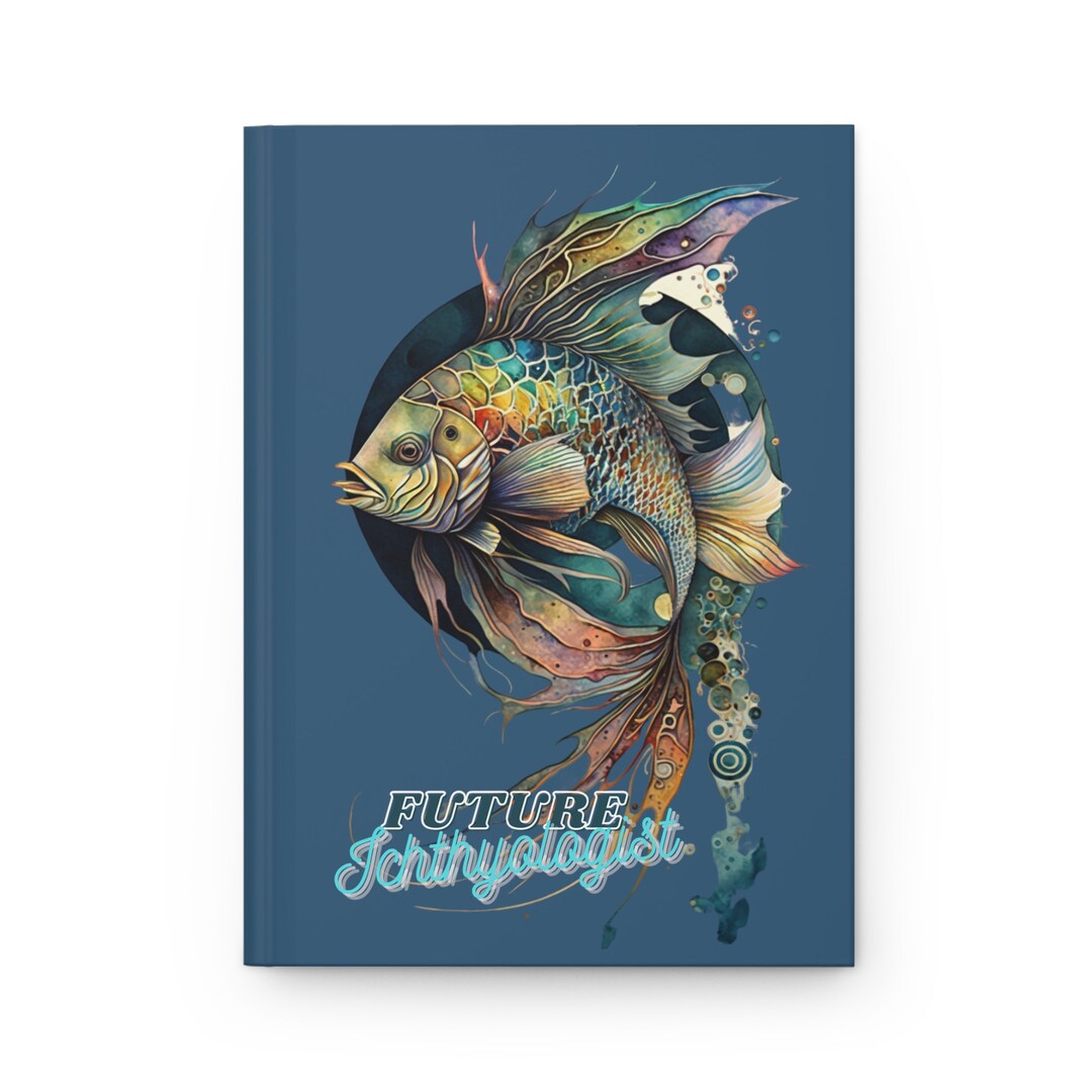Ichthyologist Journal: Colorful Fish Art, Lined Pages - Etsy
