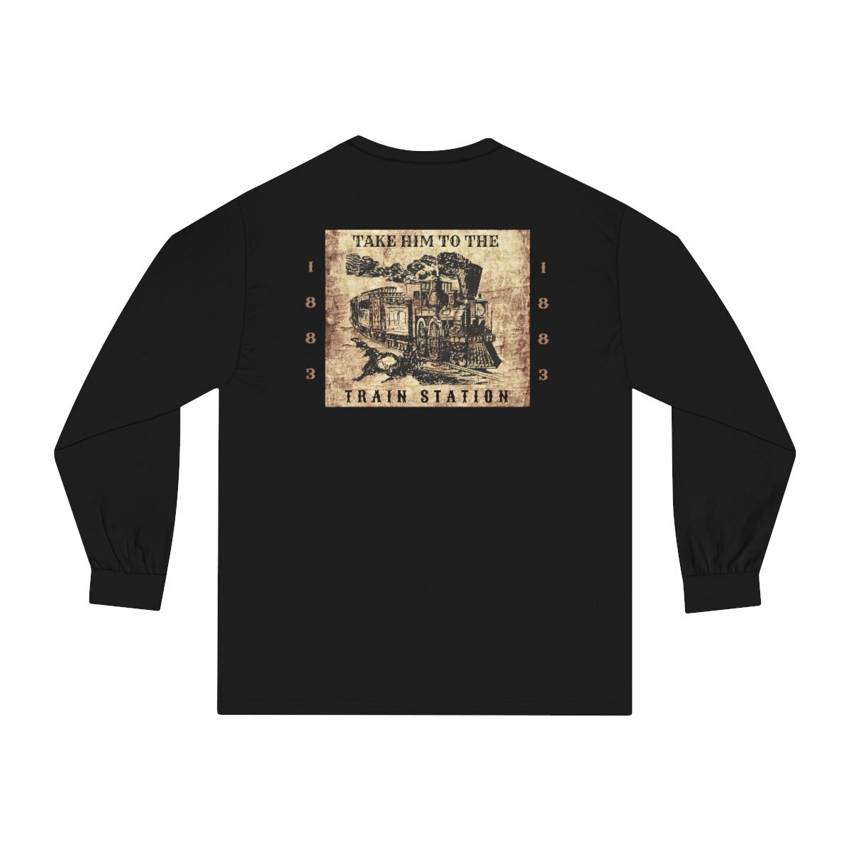 Take Him to the Train Station Unisex Jersey Long Sleeve Tee Western T ...