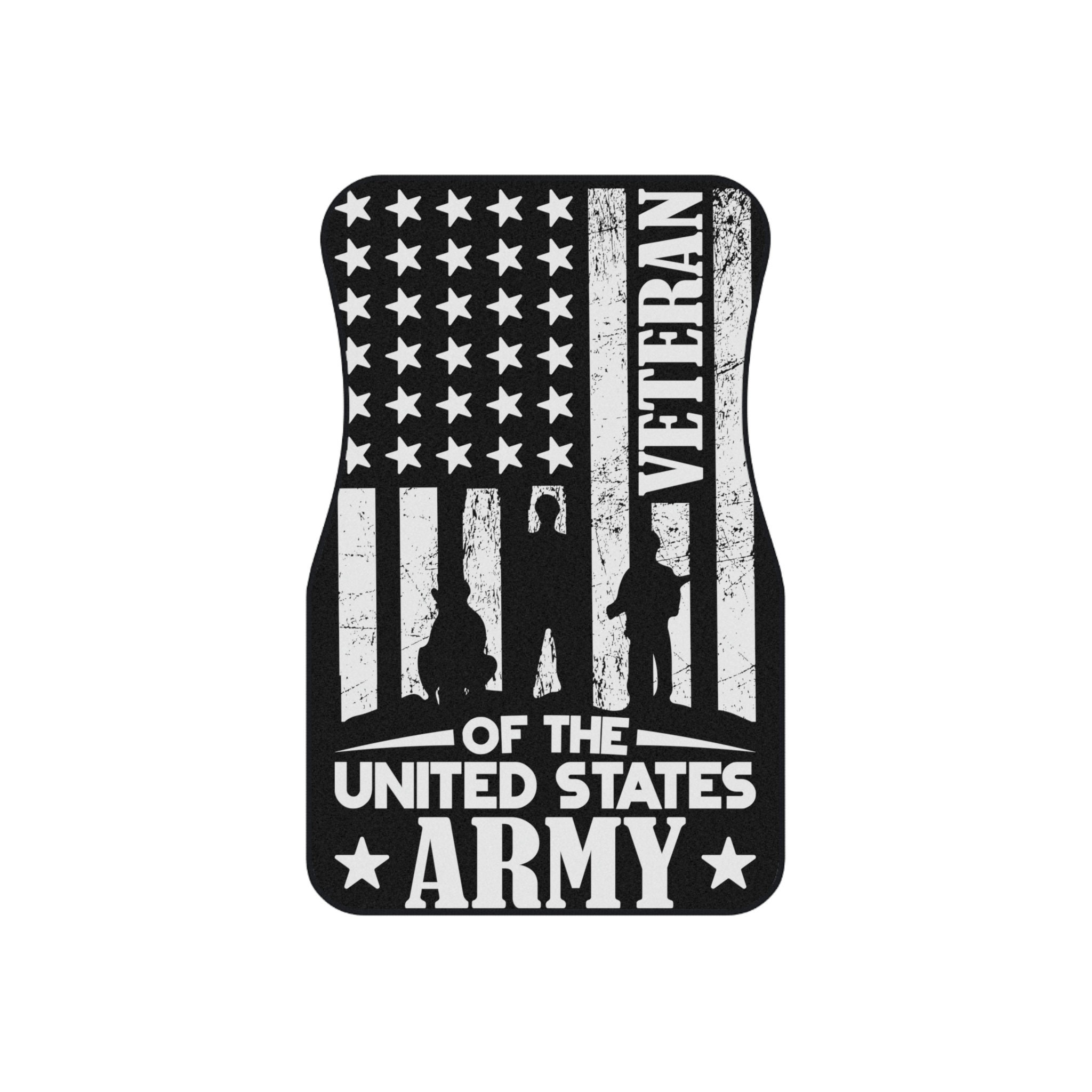 US Army Veteran Front Car Mats - Set of 2 | Front Only Car Mats ...