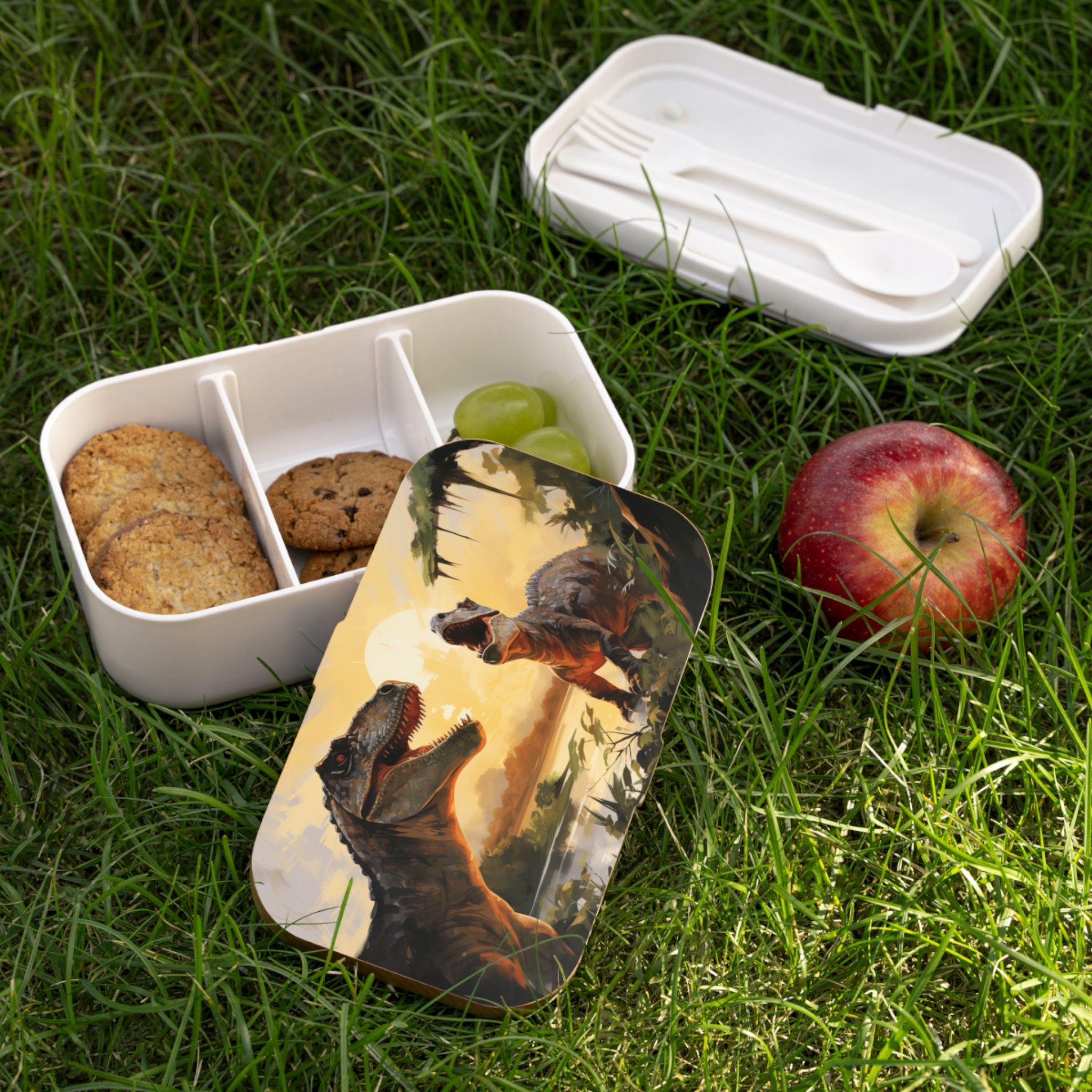 T-rex Adventure Bento Lunch Box Roar Into Prehistoric Fun School Lunch ...