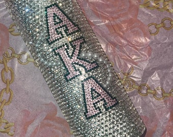 Personalized Alpha Kappa Alpha Bling Tumbler-aka-custom Rhinestone ...