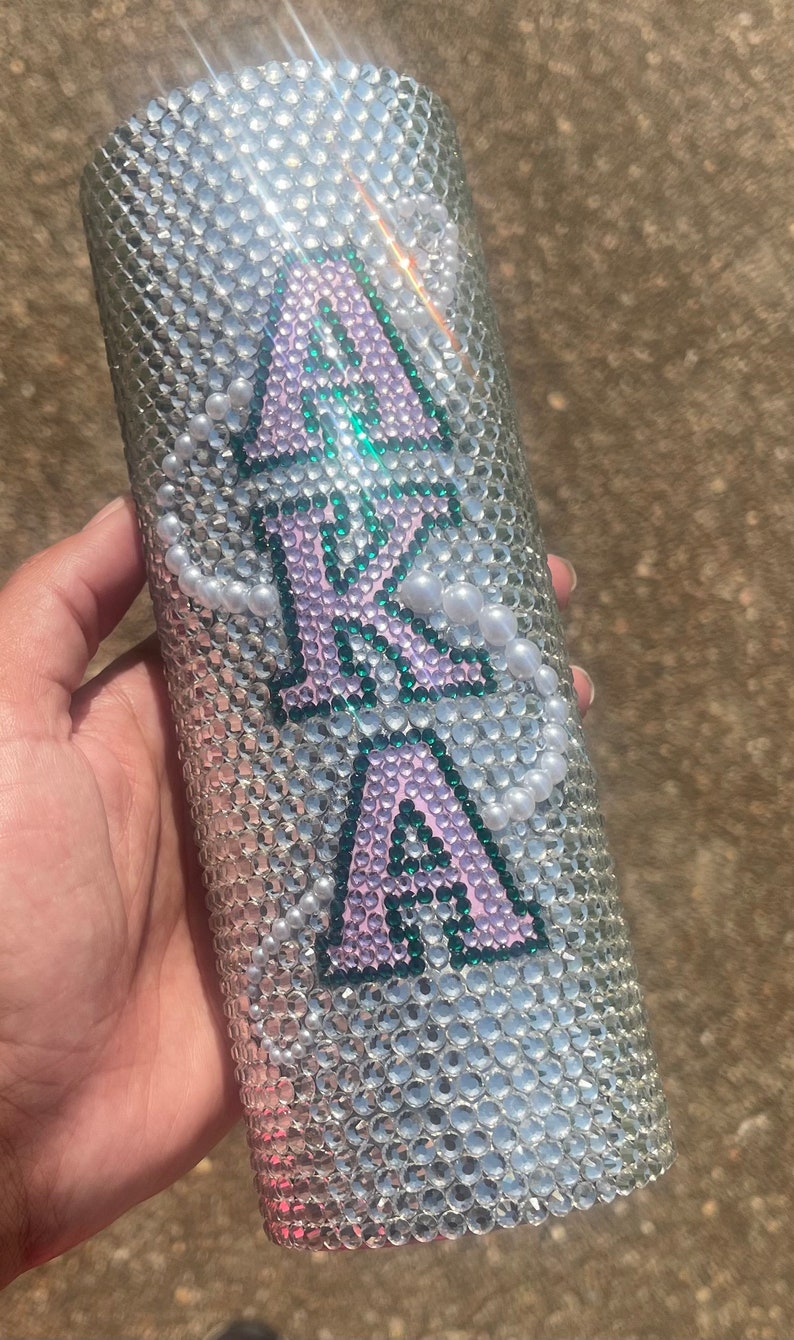AKA Rhinestone Bling Tumbler - Etsy