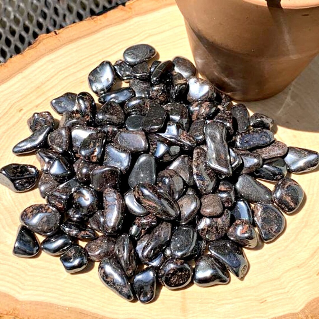 Tumbled Small Hematite Gemstones Hematite Chips Hematite Crystal ...