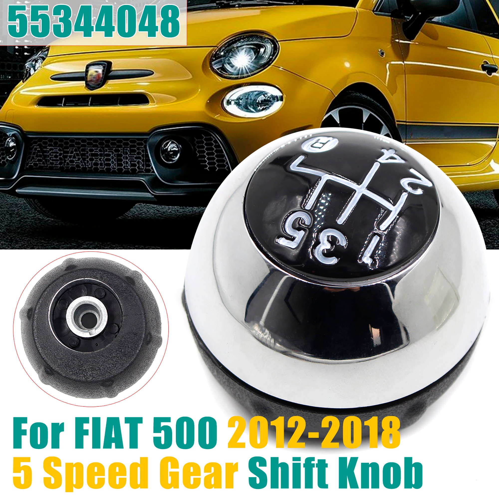 5 Speed Gear Shift Knob Manual Head Ball Level for Fiat 500 - Etsy