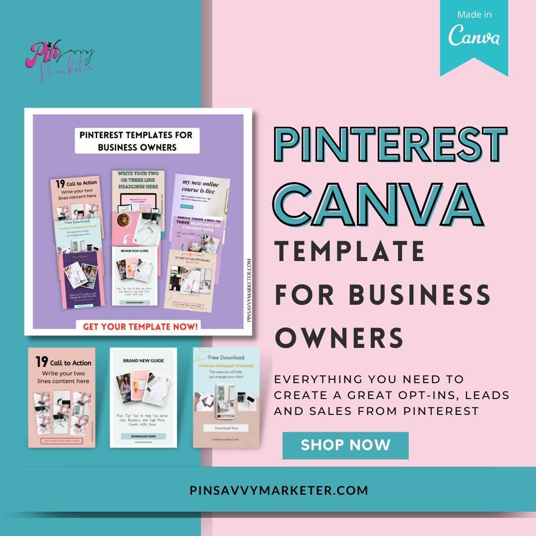 Pinterest Video Templates Pinterest Template Pinterest - Etsy