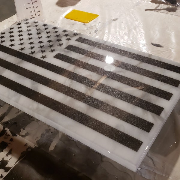 Epoxy American Flag - Etsy