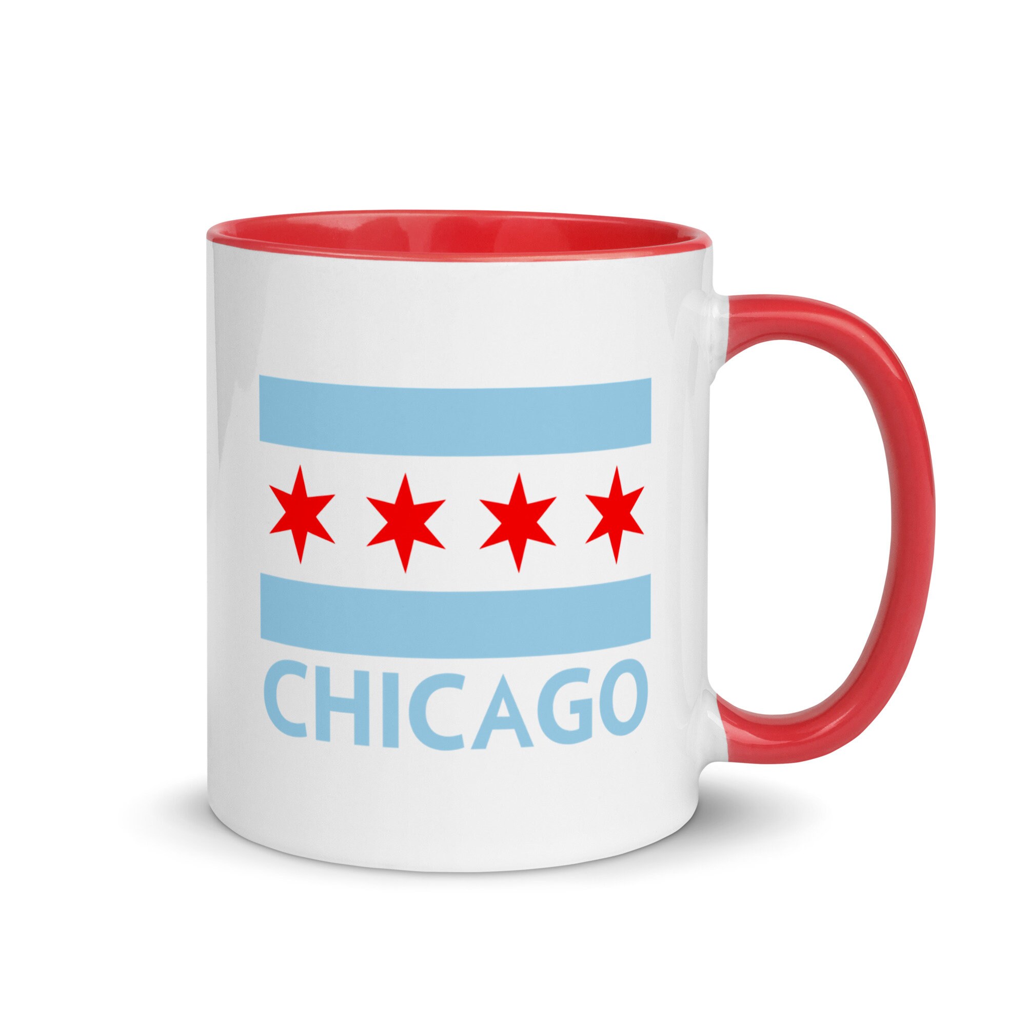 Chicago Mug Gift for Chicago Tourist Chicago Flag Mug With - Etsy