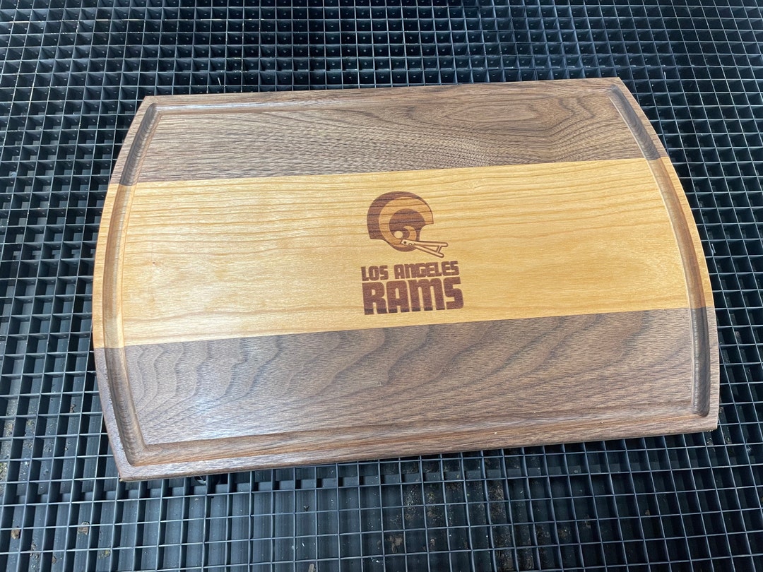10.5 X 16 Laser Engraved Wood Cherry & Walnut Cutting Board Los Angeles ...