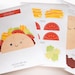 Taco Paper Craft Kit- Free Coloring Page Included. - Etsy