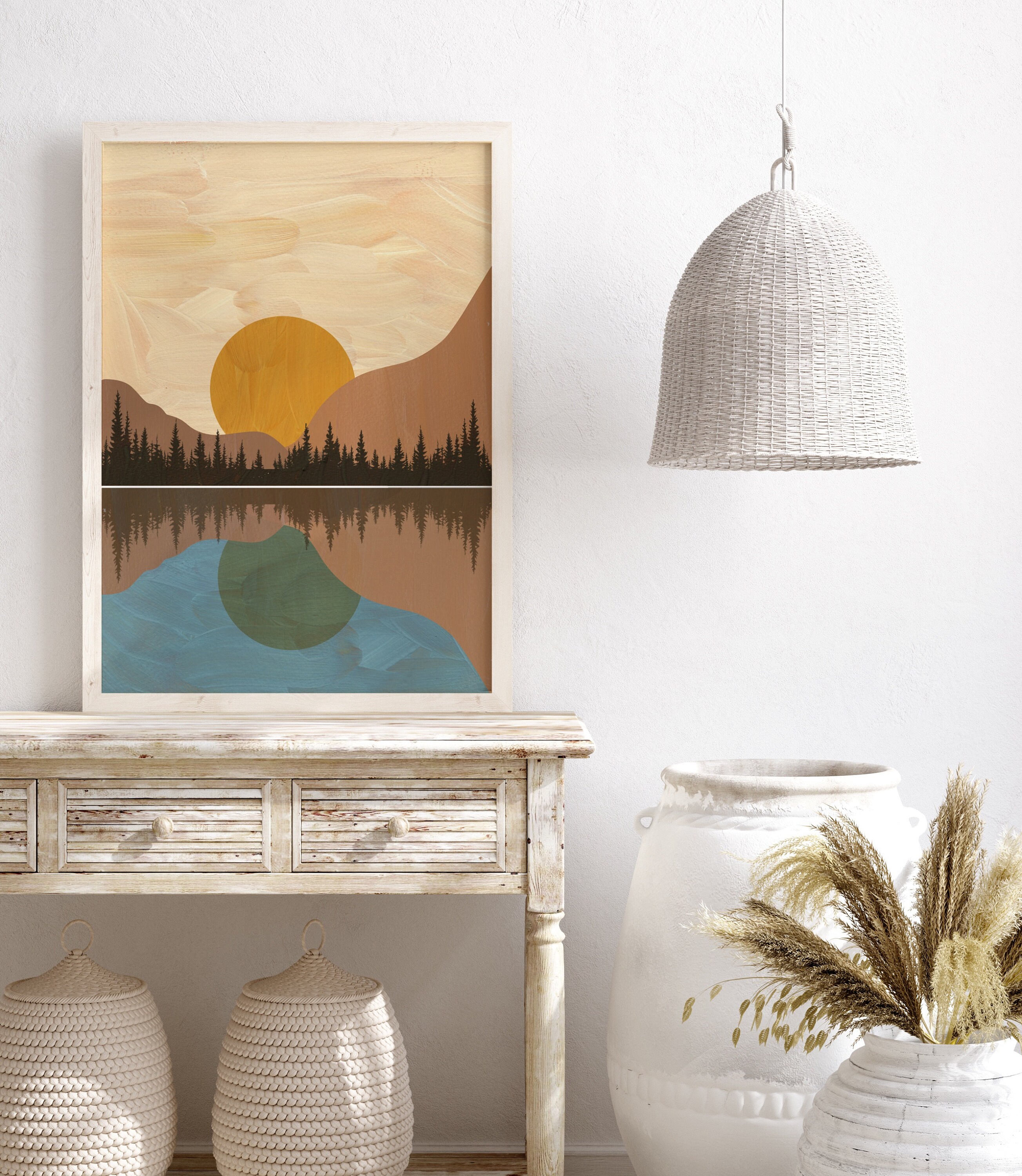 Morning Sun Rise Nature Wall Art Sun Rise Wall Decor Nature | Etsy