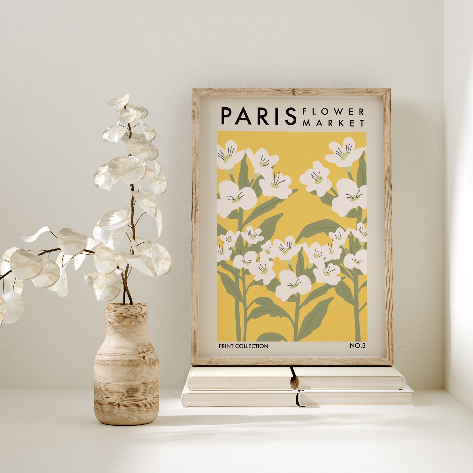 Set of 3 Flower Market Vintage Wall Art Flower Market Wall - Etsy Australia