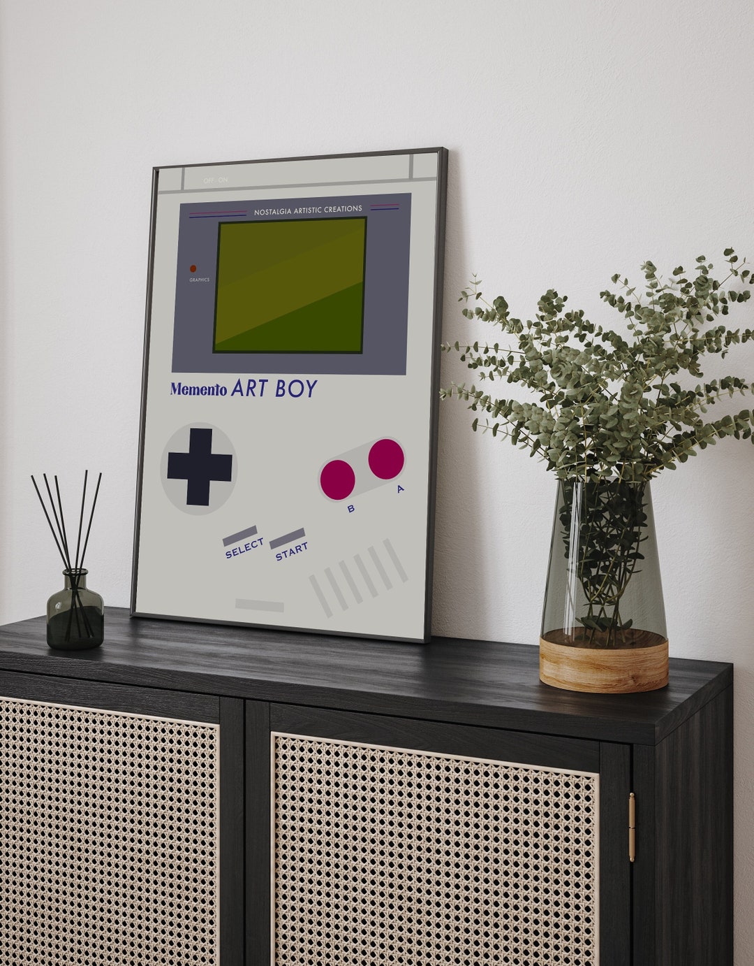 Nostalgia Collection Game Boy Wall Art, Nostalgic Wall Art, Gameboy ...