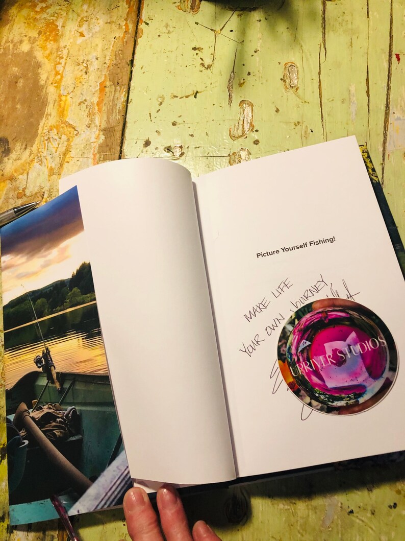 Author Signed Hard Copy picture Yourself Fishing By: - Etsy