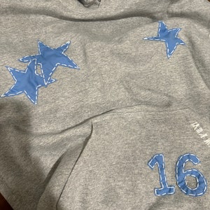 Embroidered Star Hoodie - Etsy