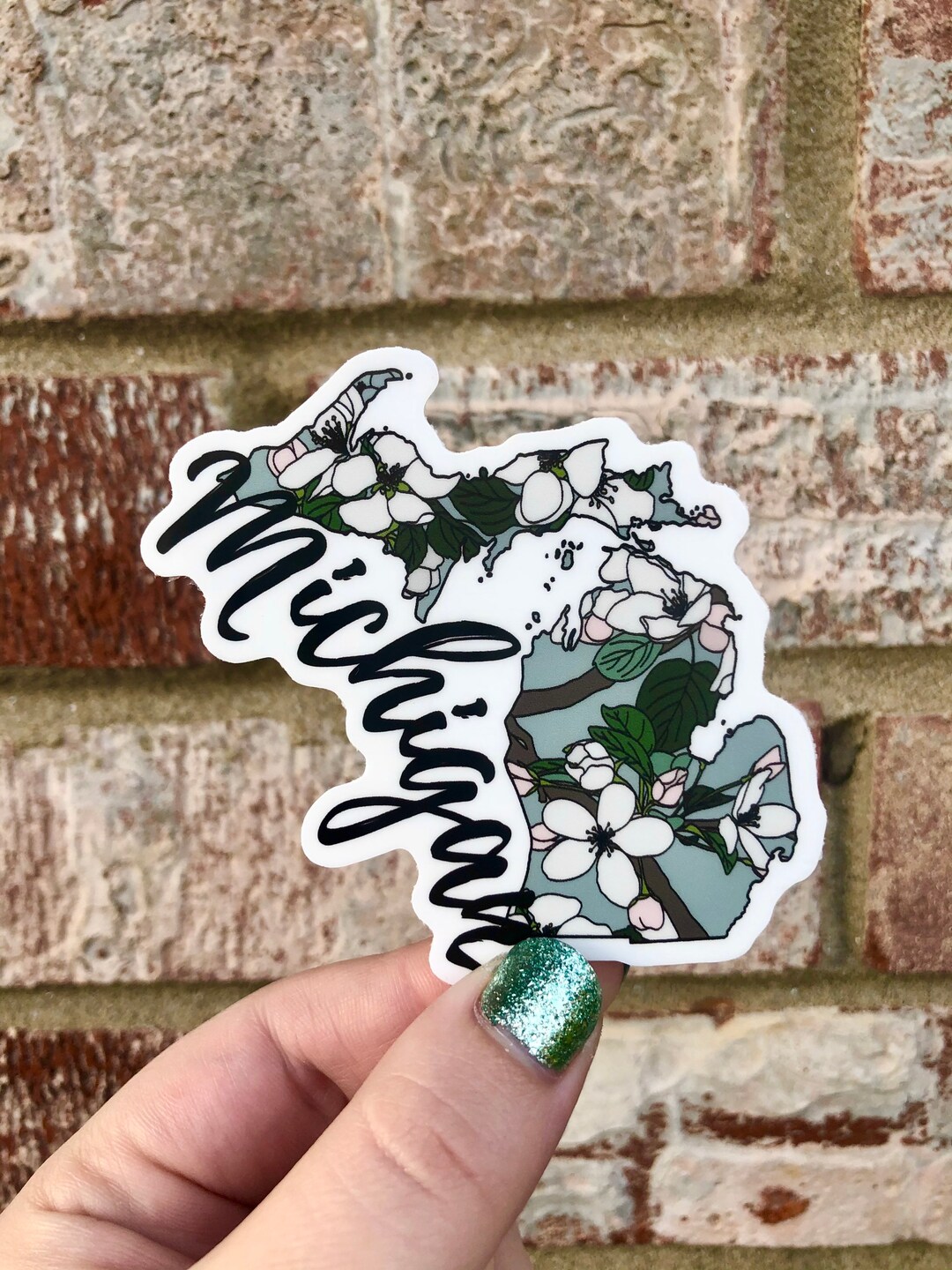 Michigan State Flower Waterproof Vinyl Sticker | Matte Bumper Sticker ...