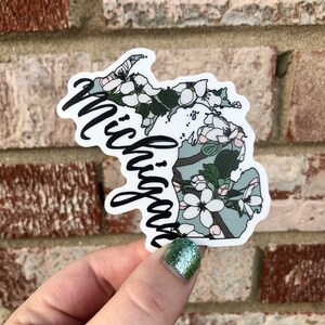 Michigan State Flower Waterproof Vinyl Sticker | Matte Bumper Sticker ...
