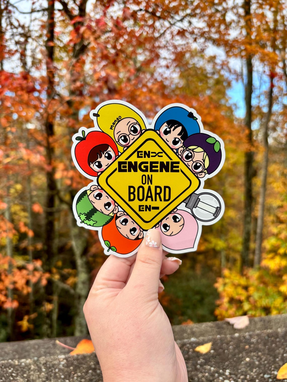 ENGENE on Board Waterproof Vinyl Sticker | EN- Matte Vinyl Sticker ...