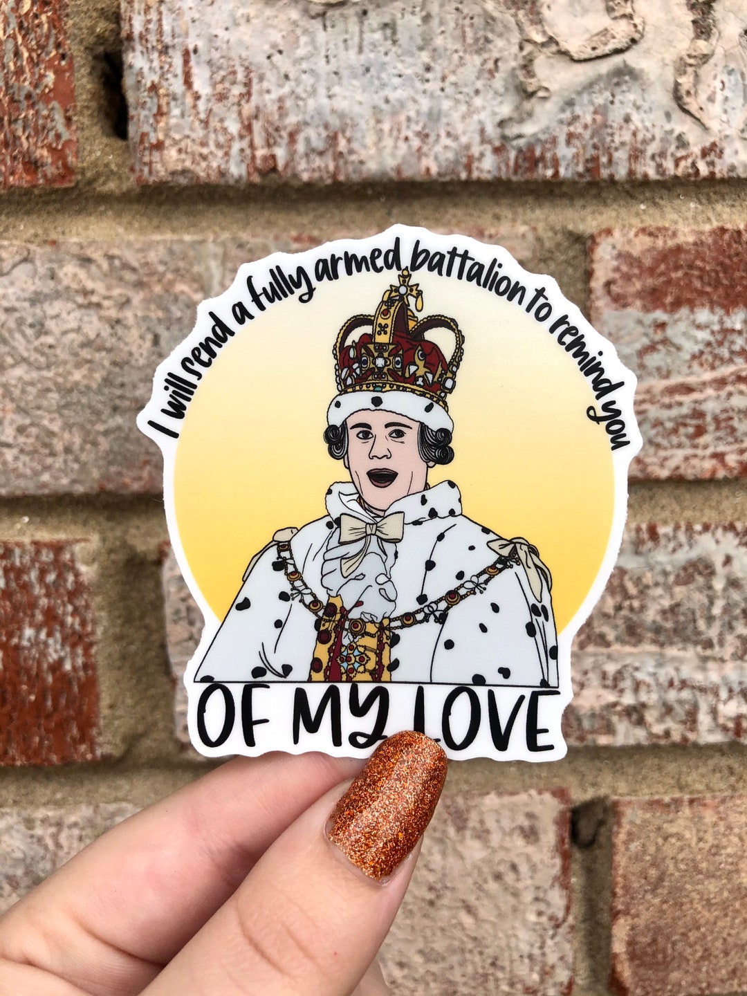 Hamilton King George Fully Armed Battalion Waterproof Vinyl Sticker ...