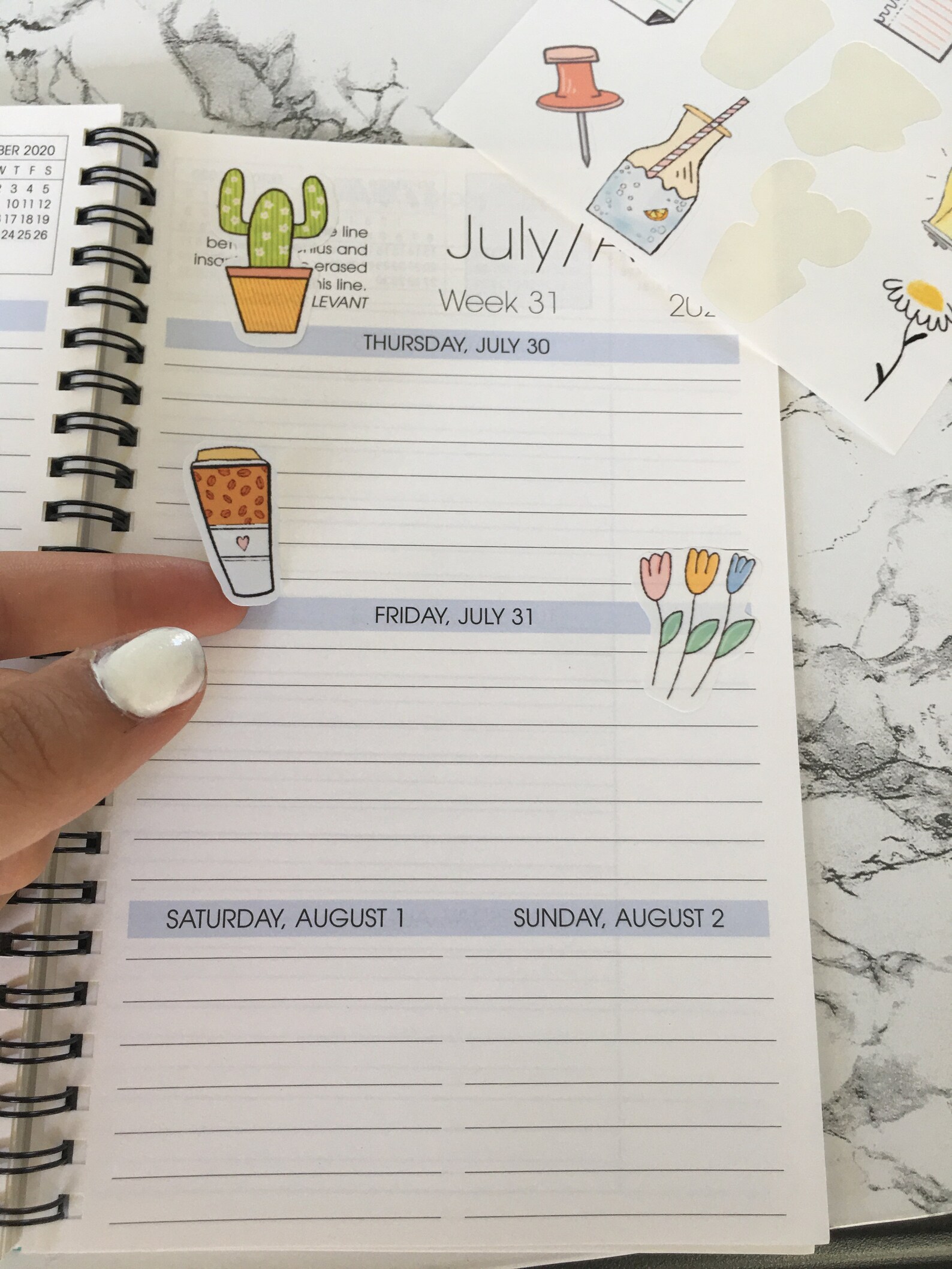 Cute Bullet Journal Sticker Sheet - Etsy