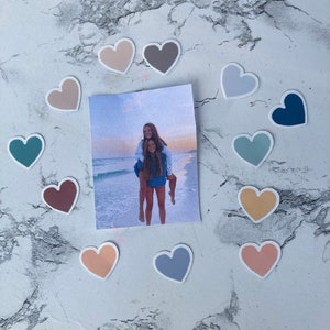 Heart Sticker Pack With Custom Colors Based on Your Photo 12 PC ...