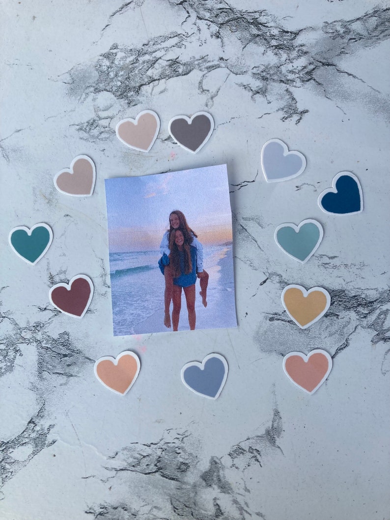 Heart Sticker Pack With Custom Colors Based on Your Photo 12 - Etsy