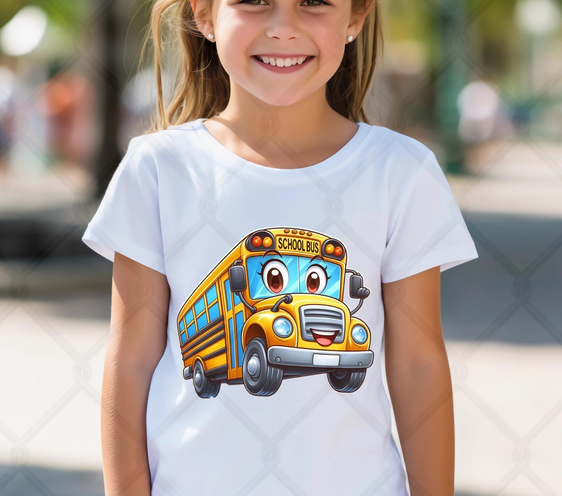 Happy School Bus PNG, School, Bus Driver, Sublimation, Teachers, High ...
