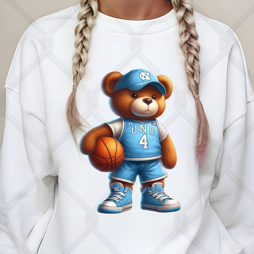 UNC Cool Teddy Bear,basketball, UNC, PNG, Sublimation, T Shirts, Teddy ...