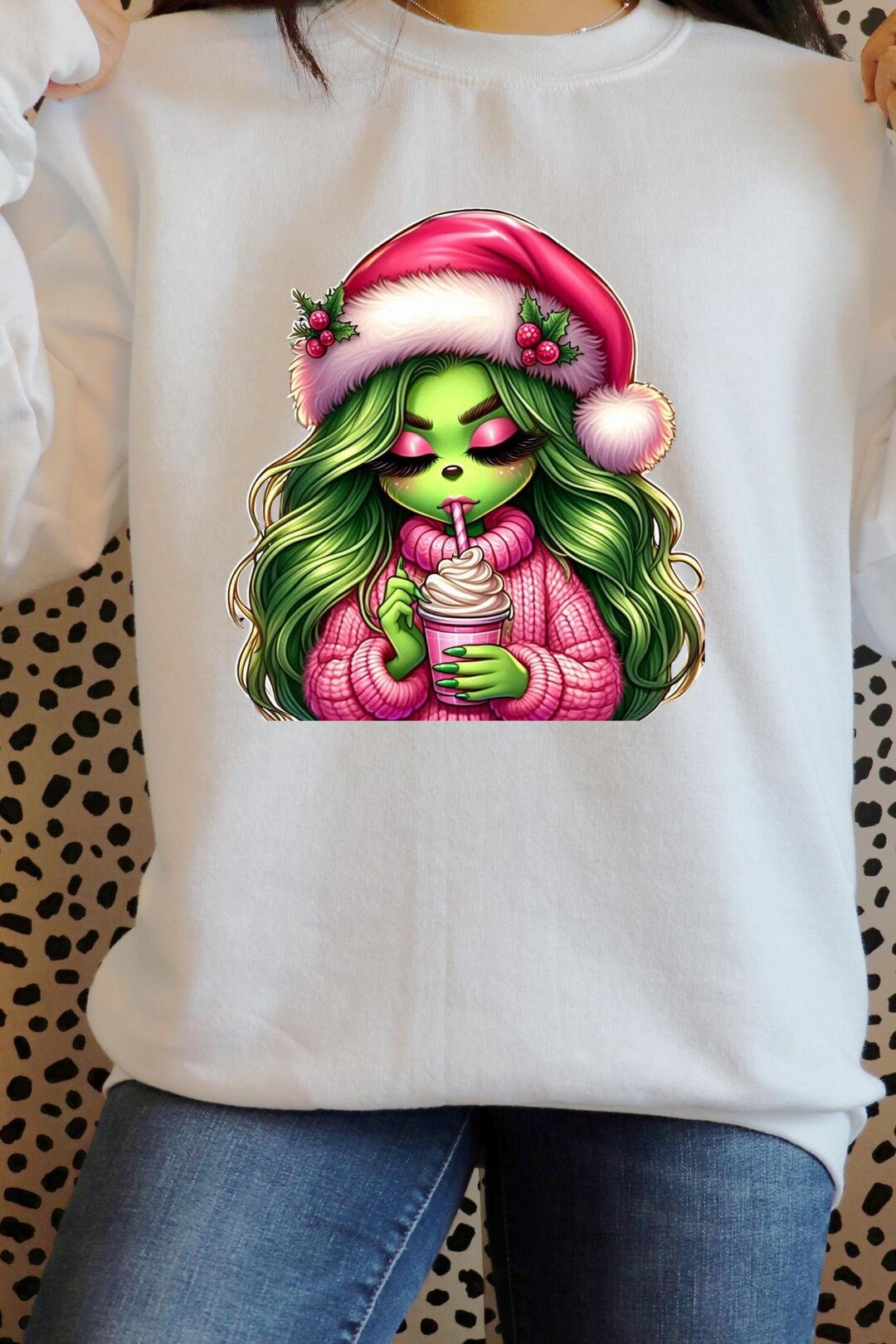 Archivo PNG de niña grinch, sublimación, Navidad, niña grinch rosa ...